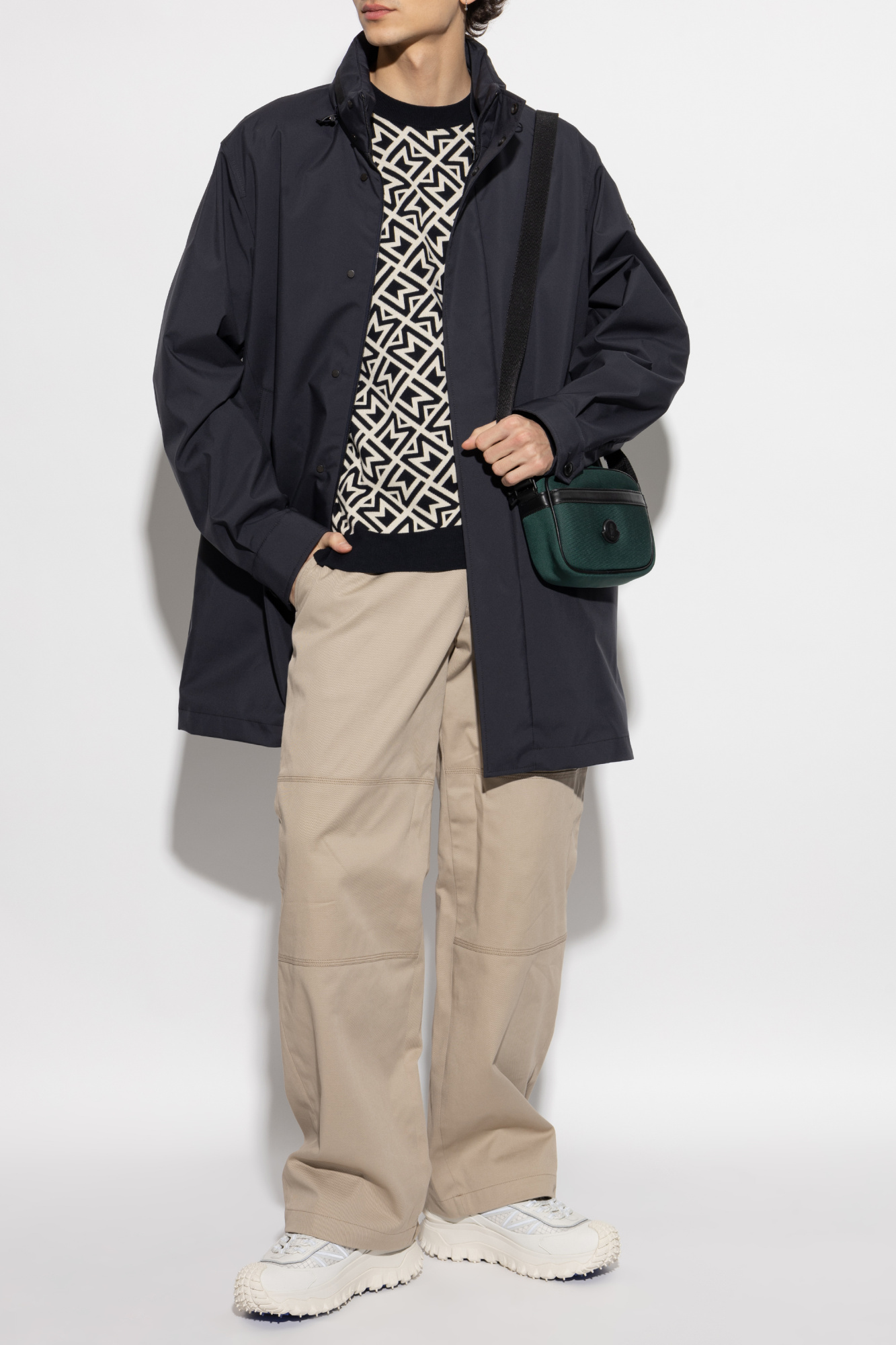 Cream Sweater with pattern Moncler - Vitkac Italy Cream Sweater with pattern Moncler - Vitkac Italy